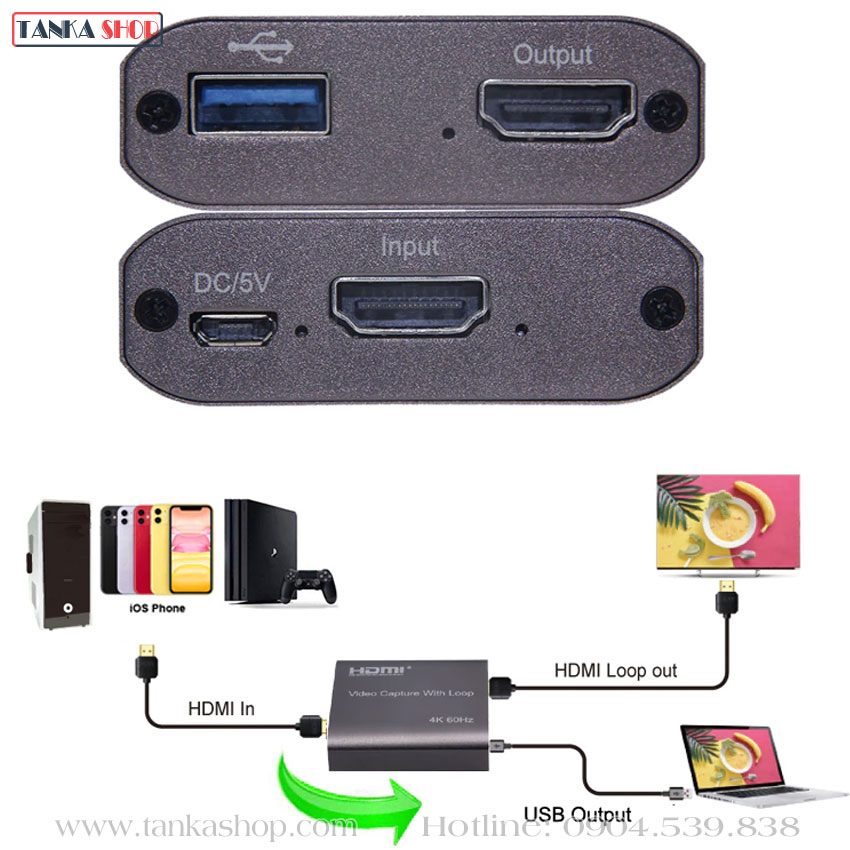 HDMI video capture usb 3.0 1080p 4K 60Hz - Đồ chơi công nghệ